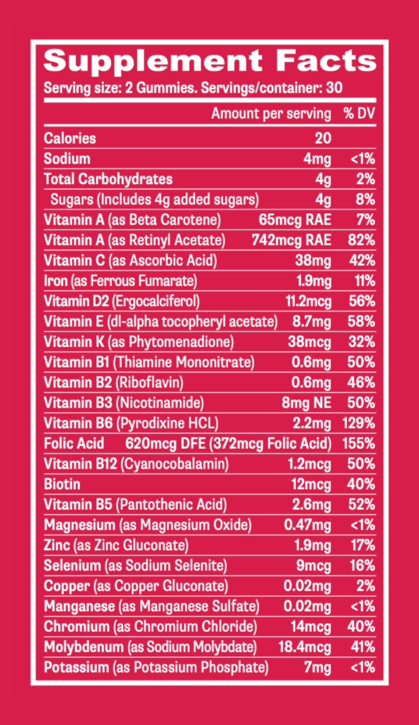Mega Multivitamin Gummies | Supplements | PRJKT RUBY